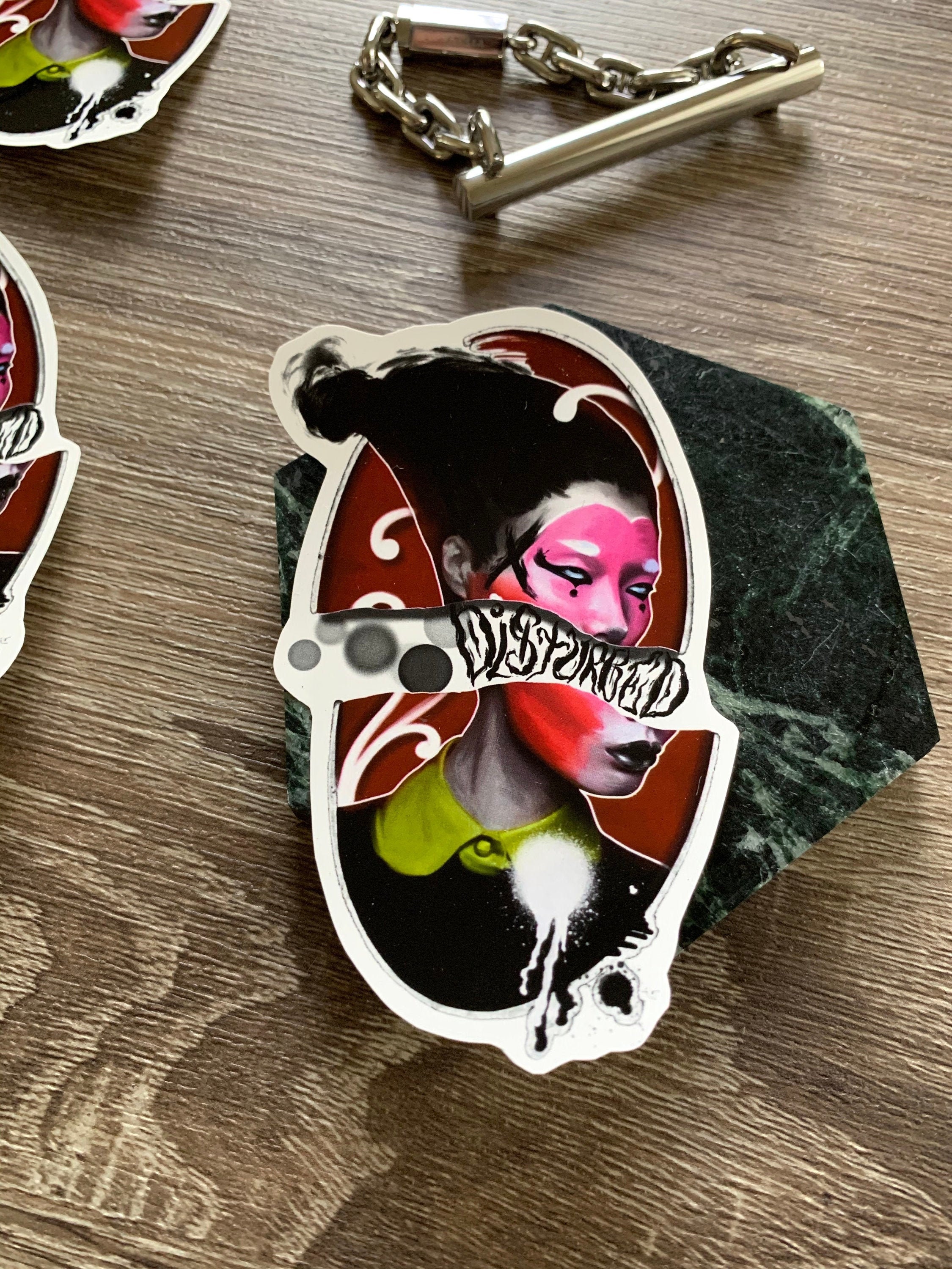 Graffiti Goth Girl Waterproof Sticker Coated Outdoor - Etsy