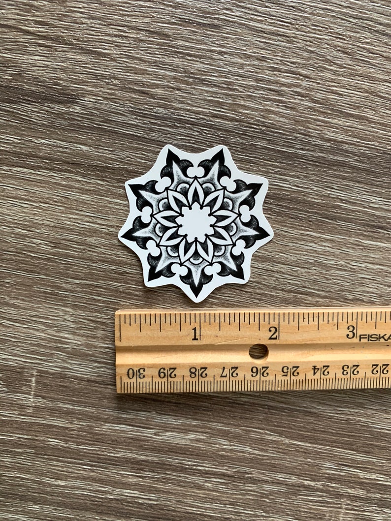 Geometric Mandala Sticker | Tattoo Art Stickers | Waterproof Outdoor ...