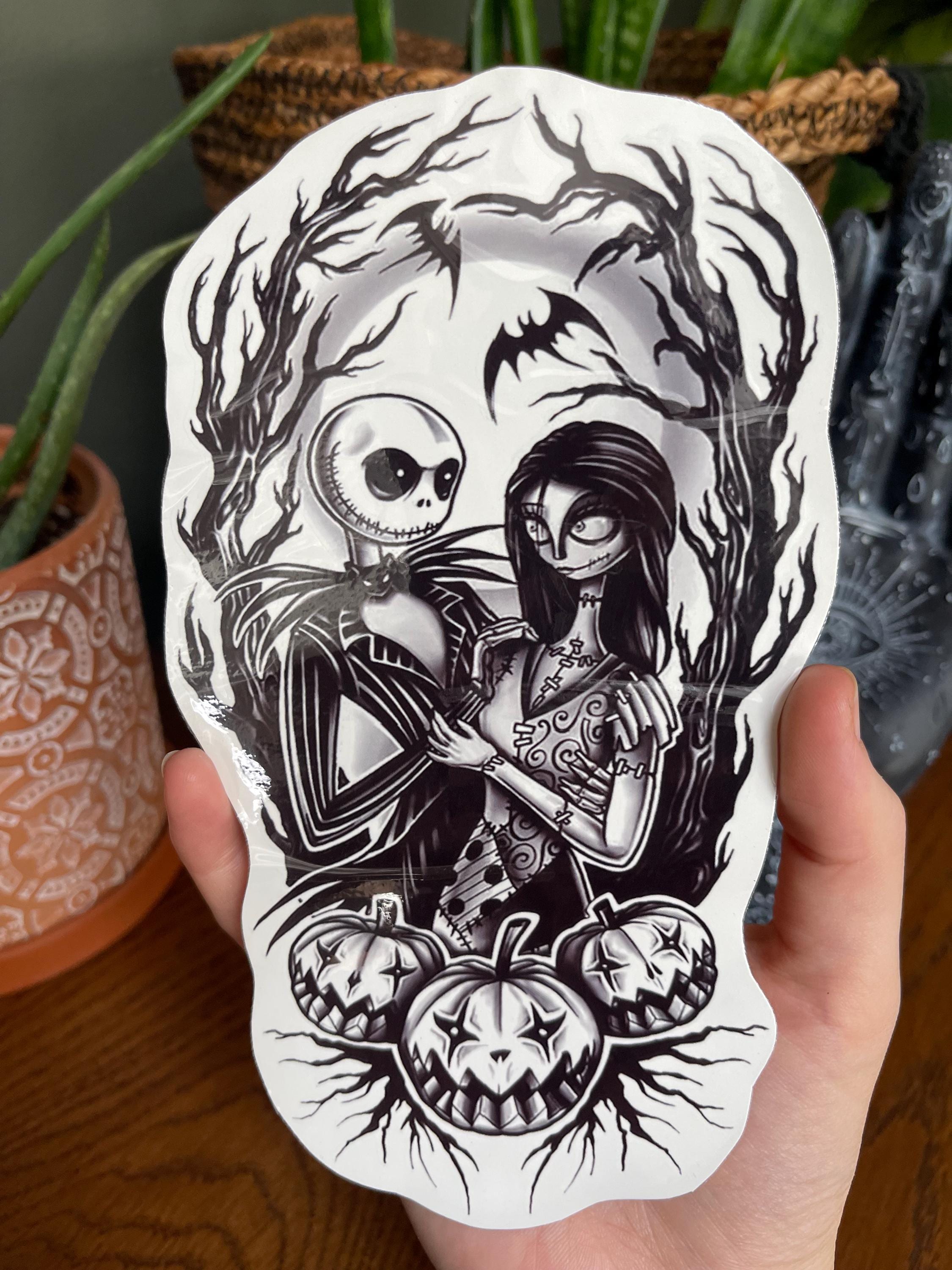 Nightmare Before Christmas Sally And Jack Tattoos