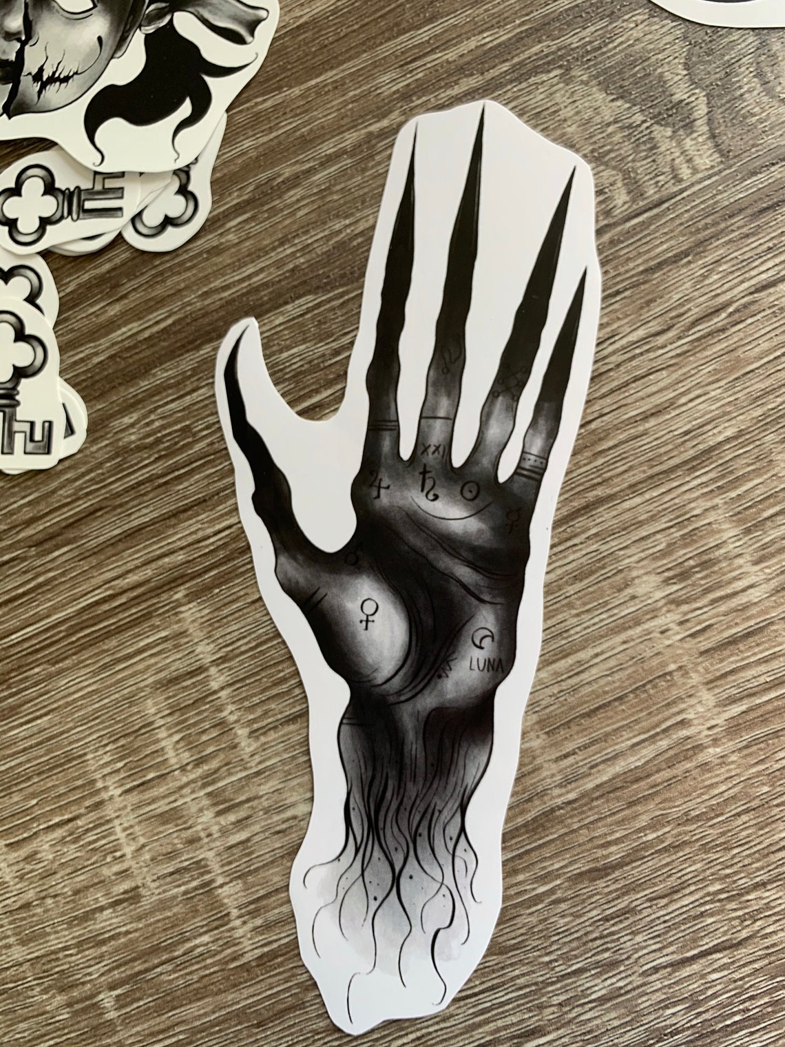 Dark Style Aesthetic Sticker Pack Witch - Etsy