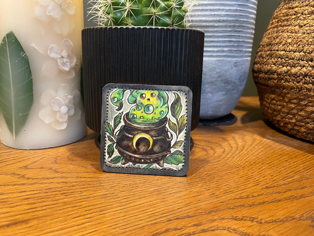 Magic Cauldron Wood Burning Art Whimsical Art Cute Wizardry - Etsy