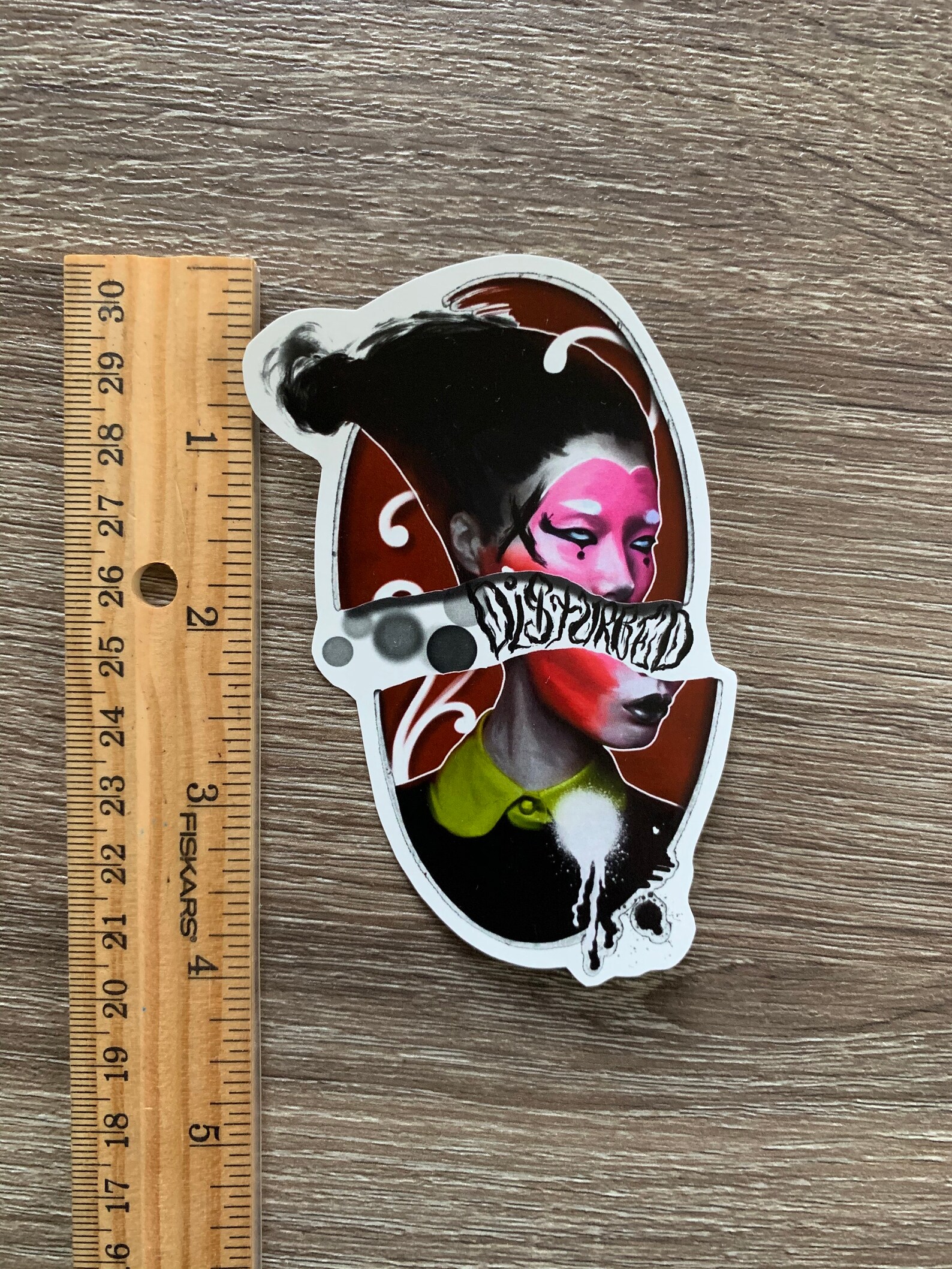 Graffiti Goth Girl Waterproof Sticker | Coated Outdoor Stickers ...