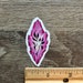 Magical Pink Crystal Sticker | Mystic Gem With Black Plant | Floral ...