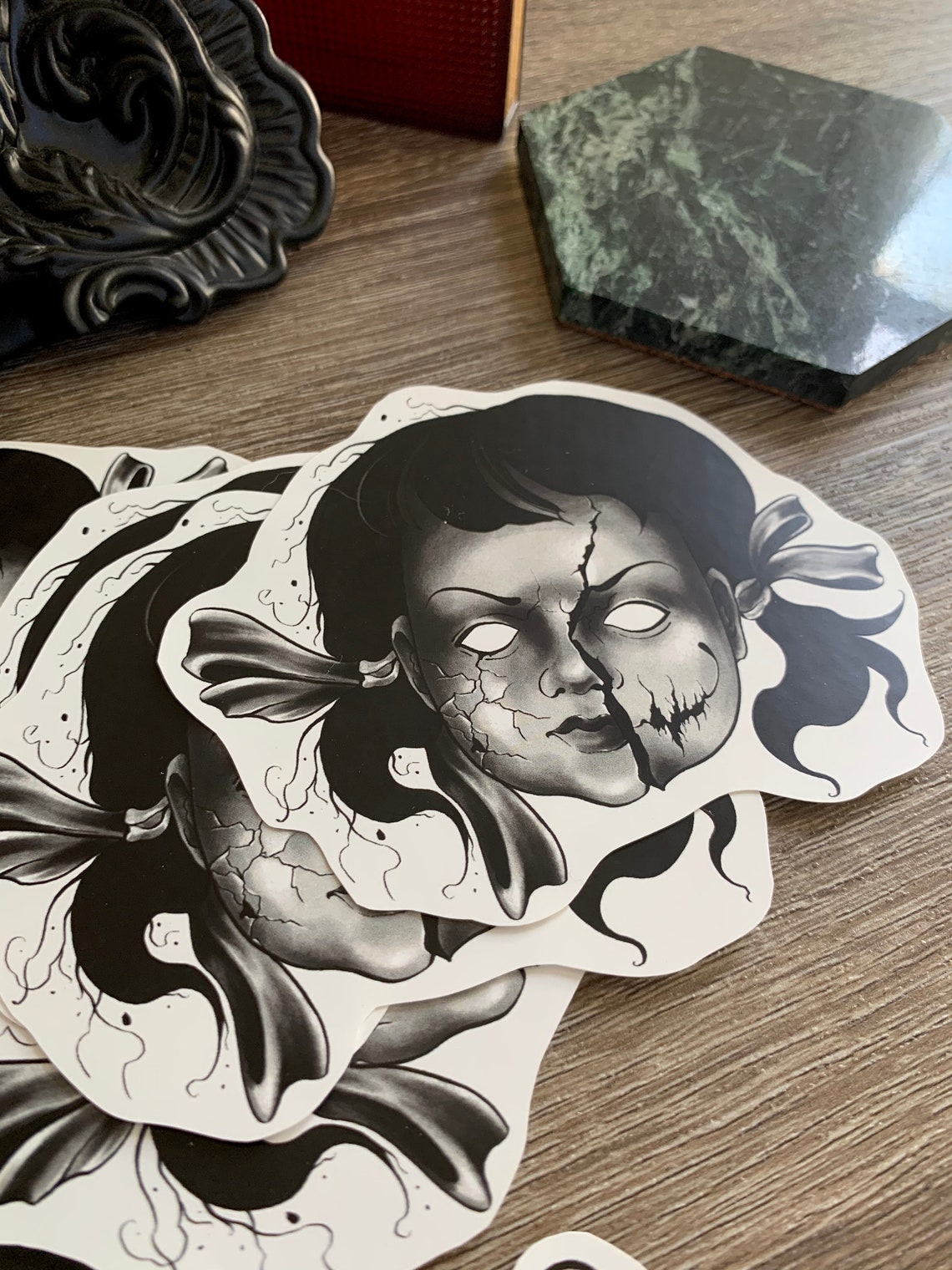 Dark Style Aesthetic Sticker Pack Witch | Etsy