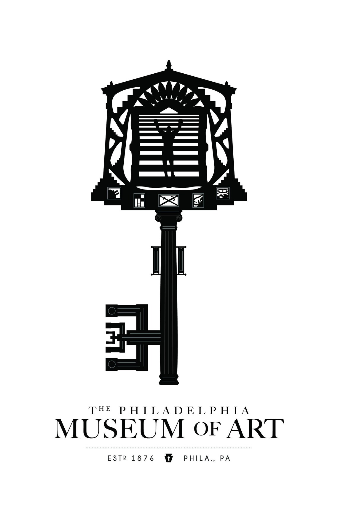 Philadelphia Art Museum - "keys to the City" - 11x17 Print (fairmount ...