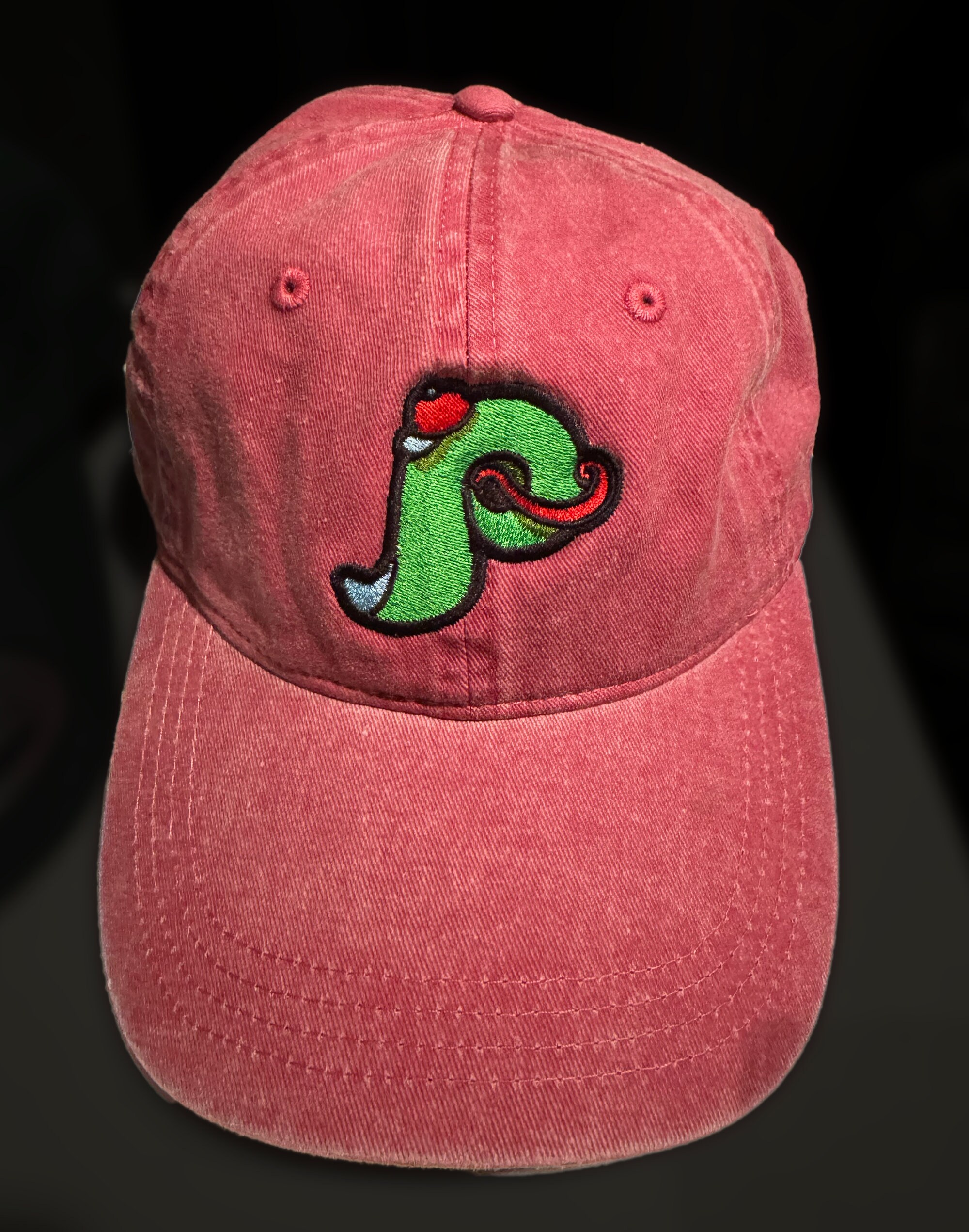 Phillie Phanatic 'P' Logo Adjustable Low-profile Cotton Hat (enamel ...