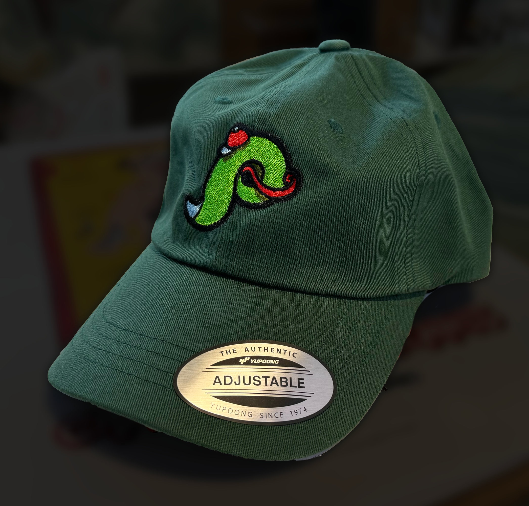 Phillie Phanatic 'P' Logo Adjustable Low-profile Cotton Hat (enamel ...