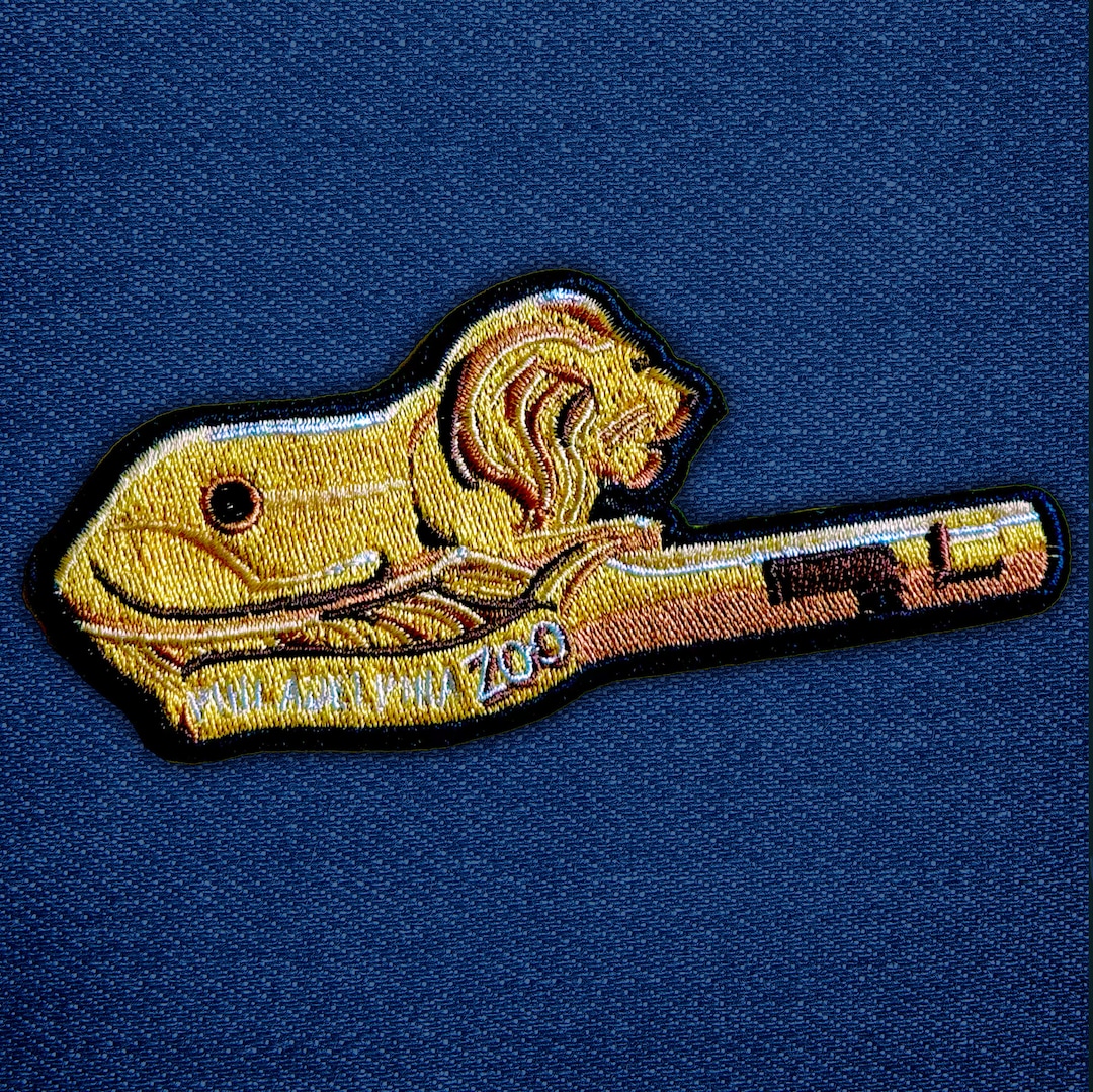 The Philadelphia Zoo Key -- Lion -- Embroidered Iron-on PATCH - 4.5"x2 ...