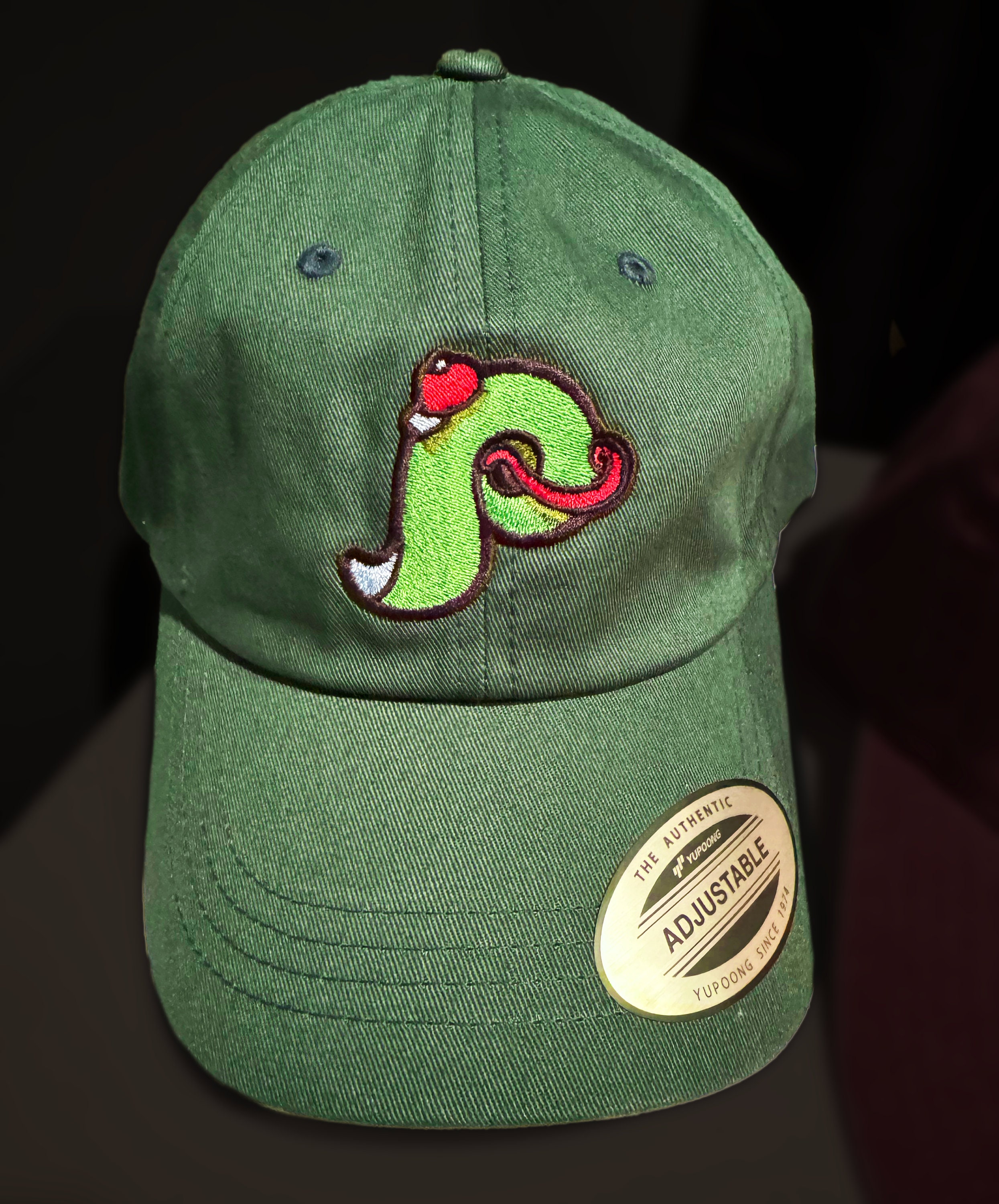 Phillie Phanatic 'P' Logo Adjustable Low-profile Cotton Hat (enamel ...