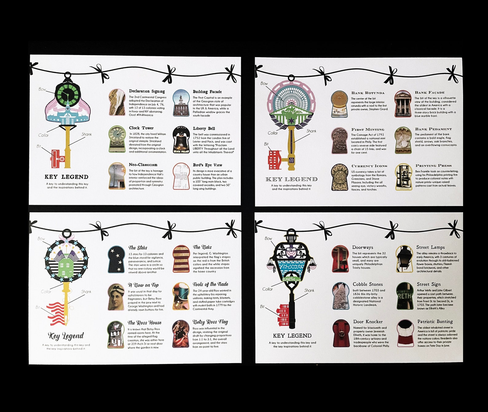 Philadelphia "keys to the City" - 5x7 Prints - Old City Collection (all ...