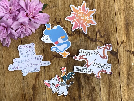 Disney Inspired Sticker Pack Disney Stickers Laptop - Etsy