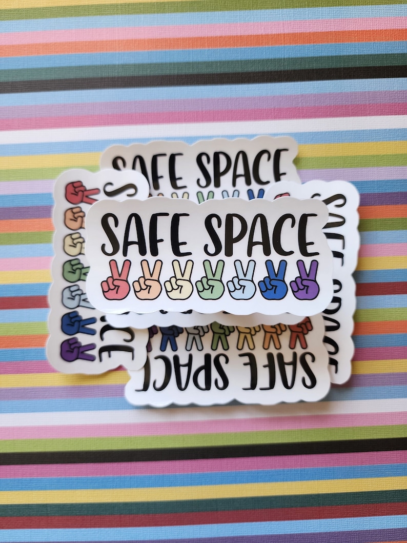 Safe Space Vinyl Sticker - Etsy