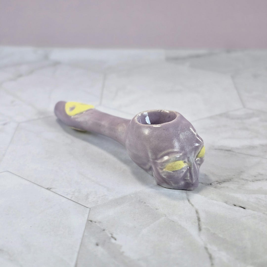 Handmade Alien Head Pipe Ceramic Pipe Tobacco Pipe 3 Inch Handheld Pipe ...