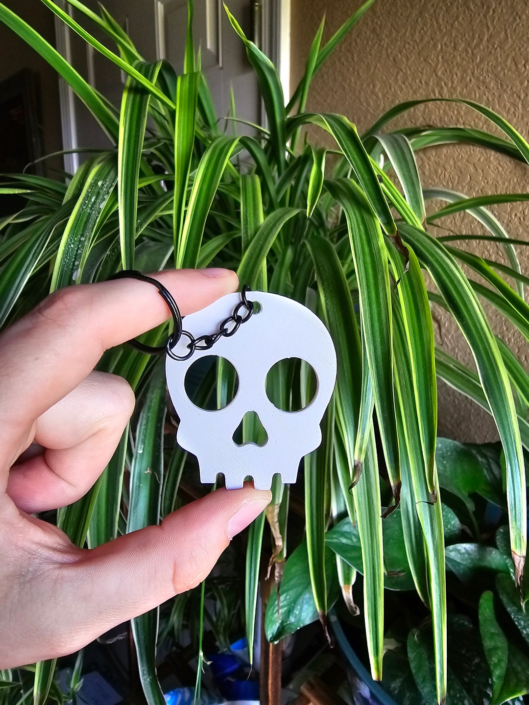 3D Printed Keychain Skull Lightweight Durable - Etsy