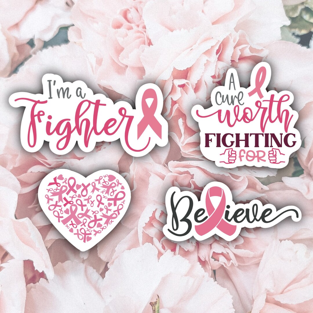 Breast Cancer Awareness Die Cut Sticker Bundle of Four - Etsy