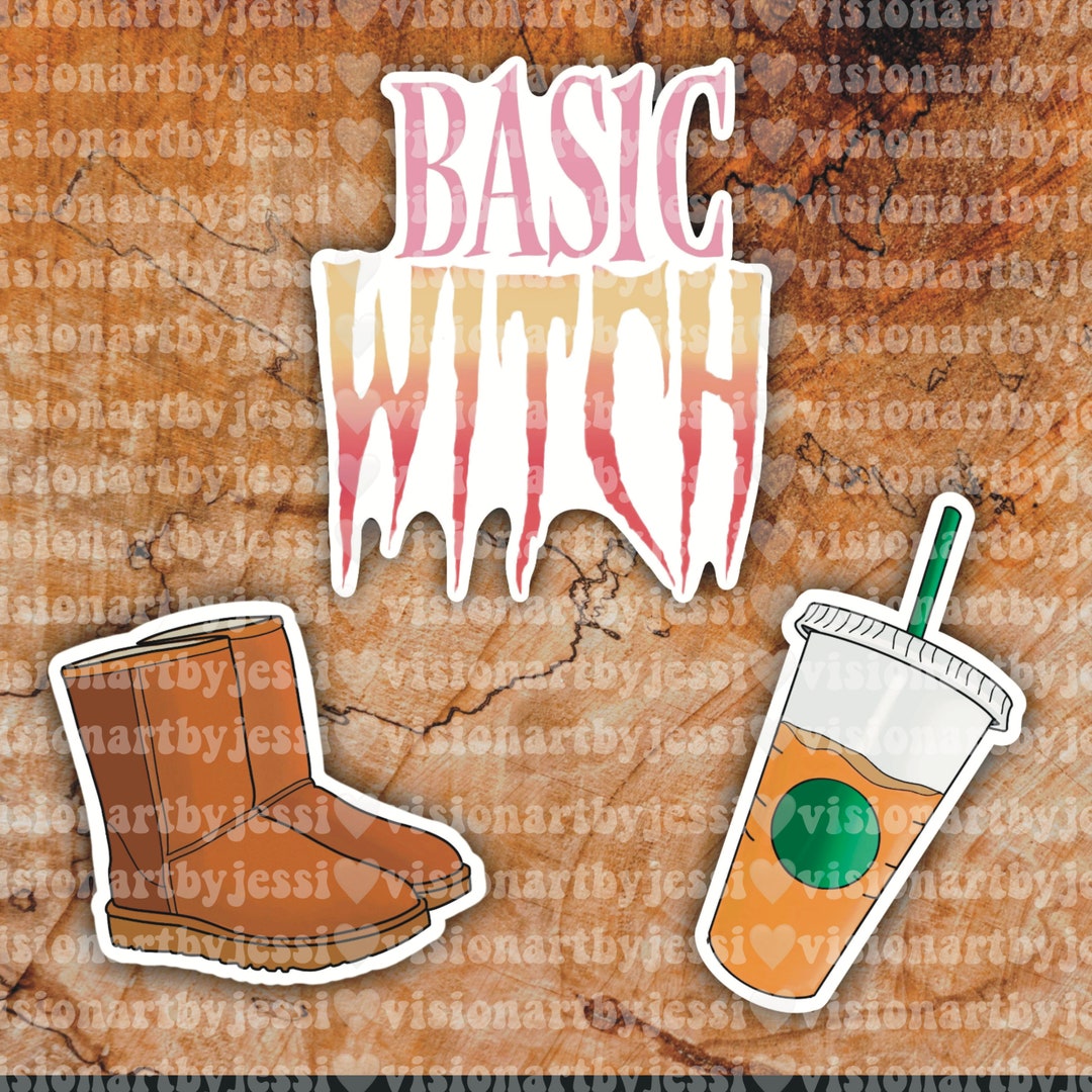Basic Witch Sticker Bundle 3 Stickers - Etsy
