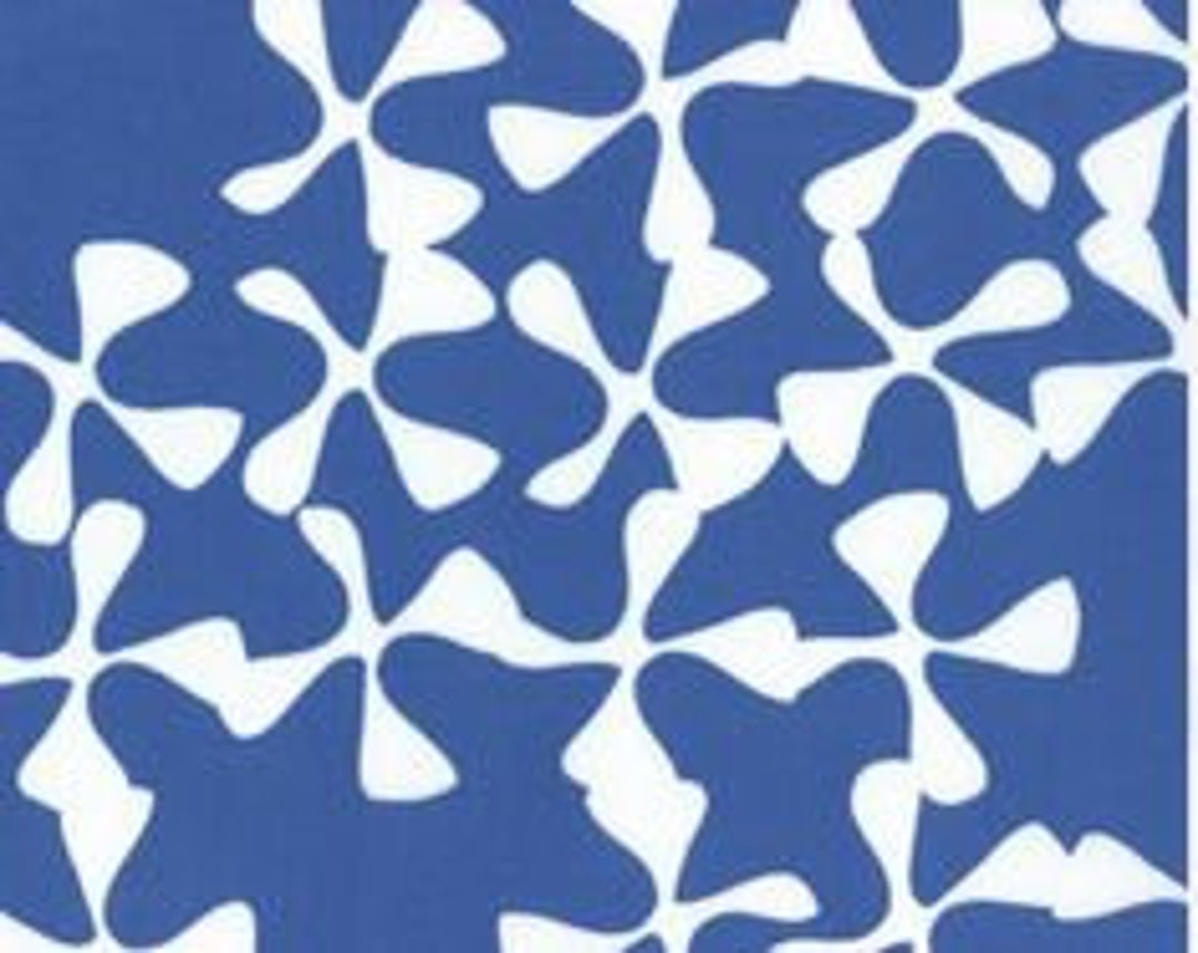 Zen Chic 1/2 Yard Sphere - Blue Windflower - Moda - Out of Print - 100% ...