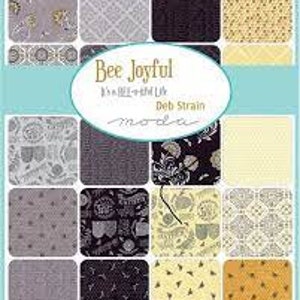 Bee Joyful Jelly Roll Deb Strain Moda OUT OF PRINT Precut Cotton Fabric ...