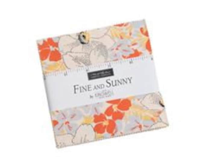 Fine and Sunny Charm Pack Jen Kingwell Moda Out of Print Precut Cotton ...