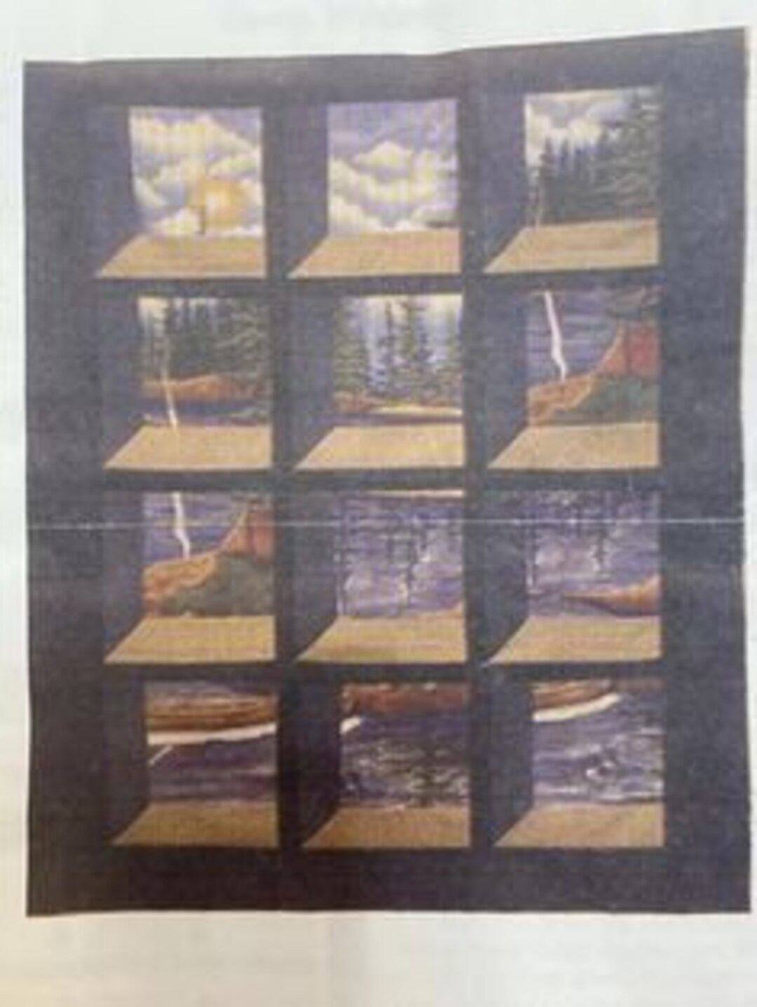Camp Wilderness FLANNEL Quilt Kit Holly Taylor Moda Out of Print 32x40 ...