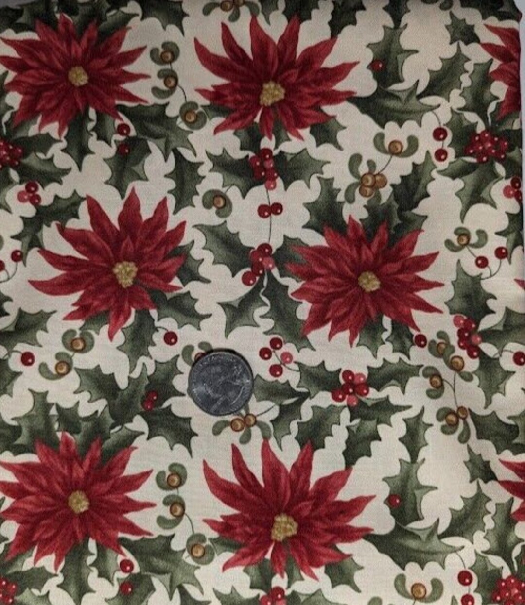 Under the Mistletoe 1/2 Yard 3 Sisters Moda - Out of Print - 100% ...