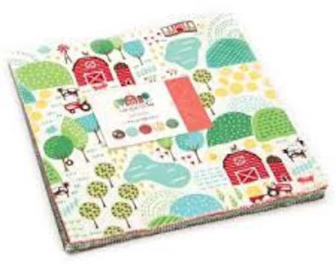 Farm Fun Layer Cake Stacy Lest Hsu Moda OUT OF PRINT Precut Cotton ...