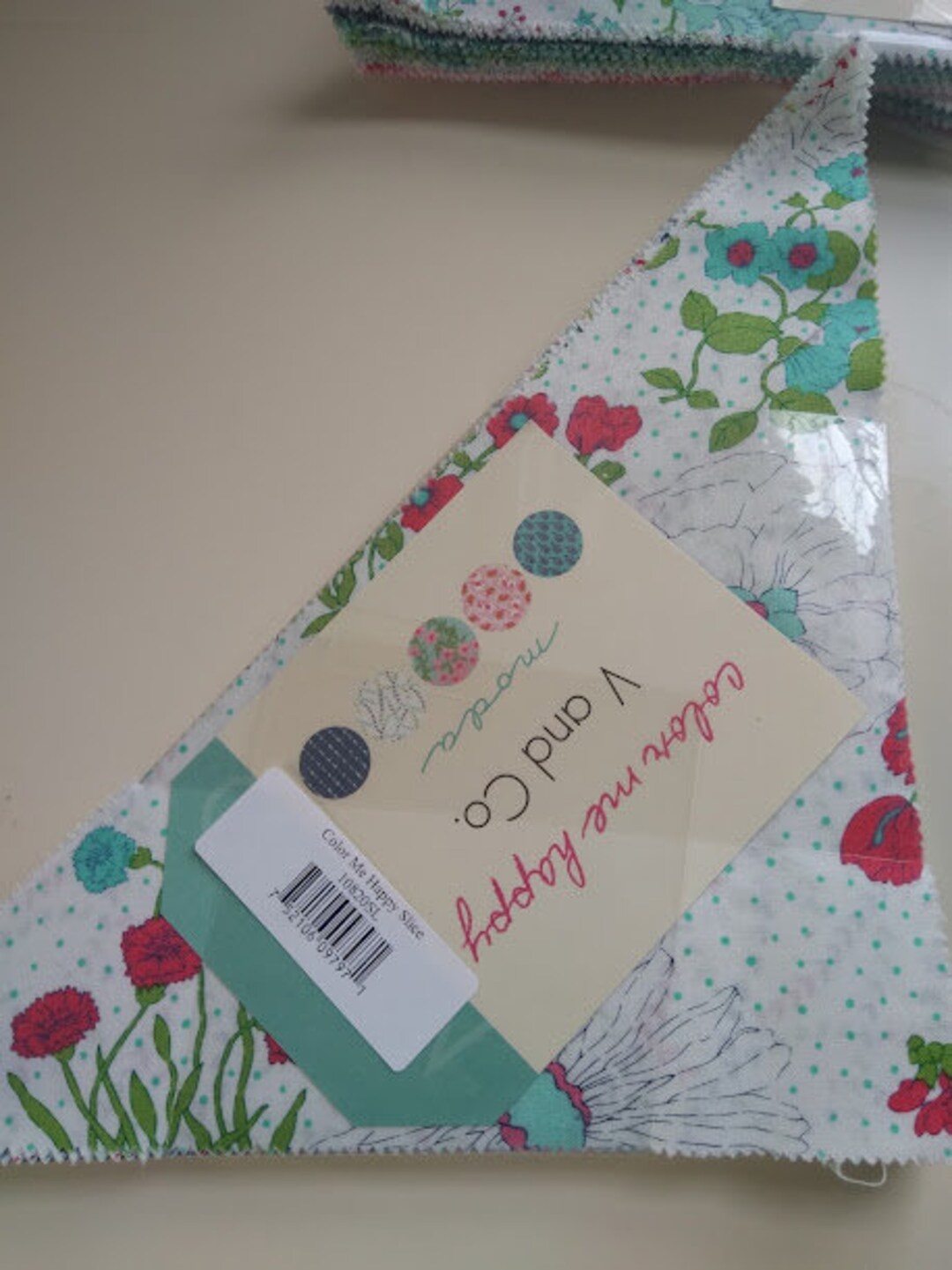 Color Me Happy Turnover V and Co 42 Half Ten Inch Squares Moda OOP ...