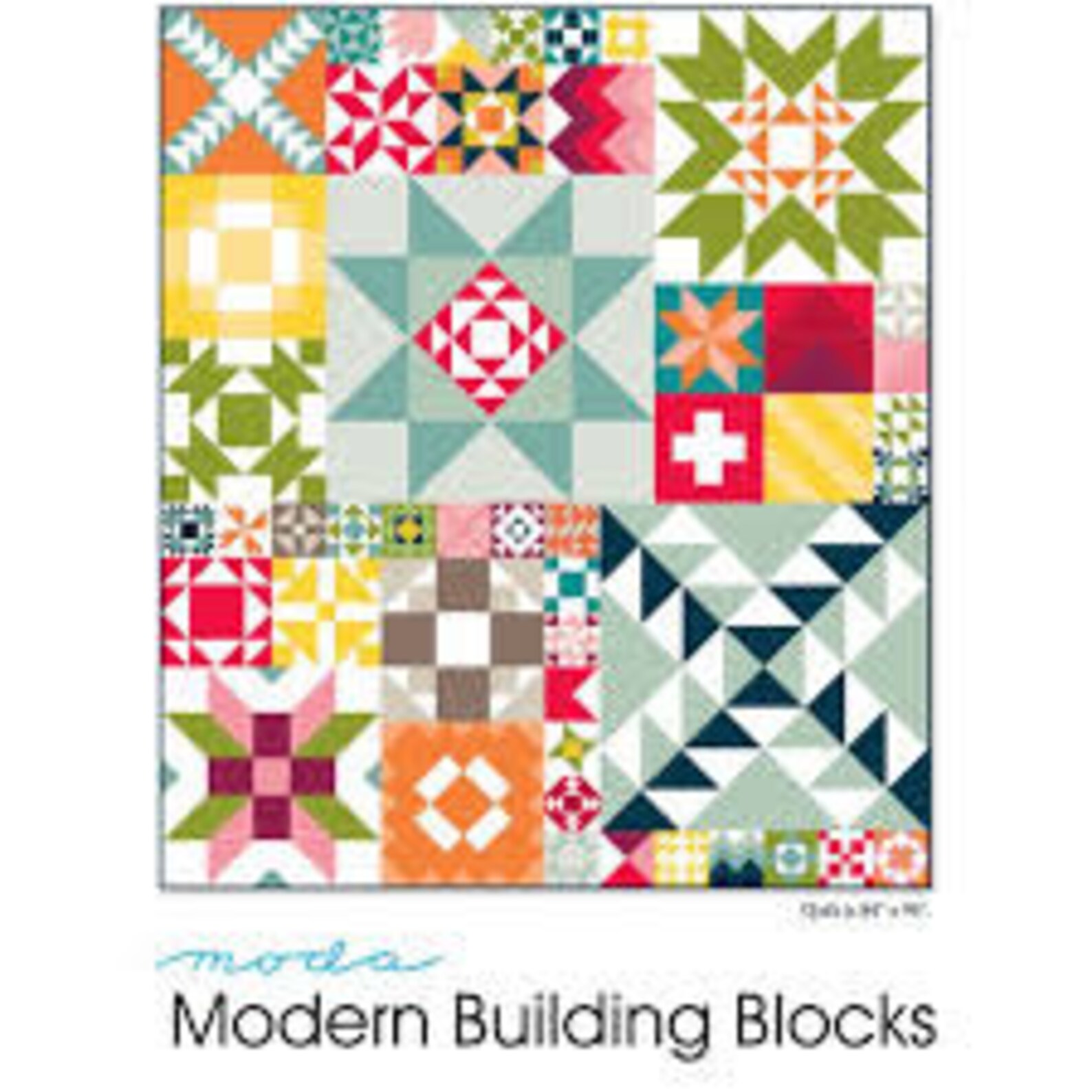 Moda Modern Building Blocks Quilt Kit 84x96 Fabric and Quilt Pattern ...
