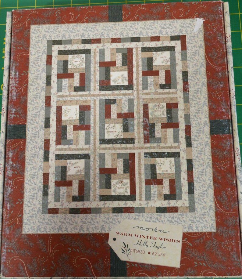 Warm Winter Wishes Quilt Kit 62x74" by Holly Taylor and Doug Leko - Etsy