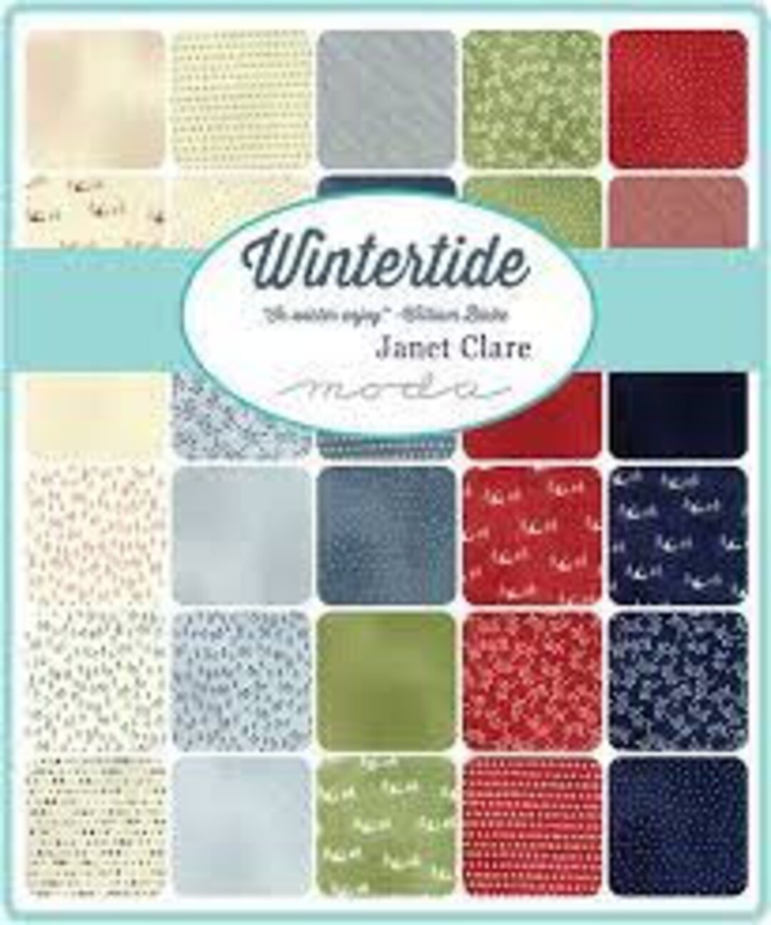 Wintertide Jelly Roll Janet Clare - OUT OF PRINT - Moda - Precut Cotton ...