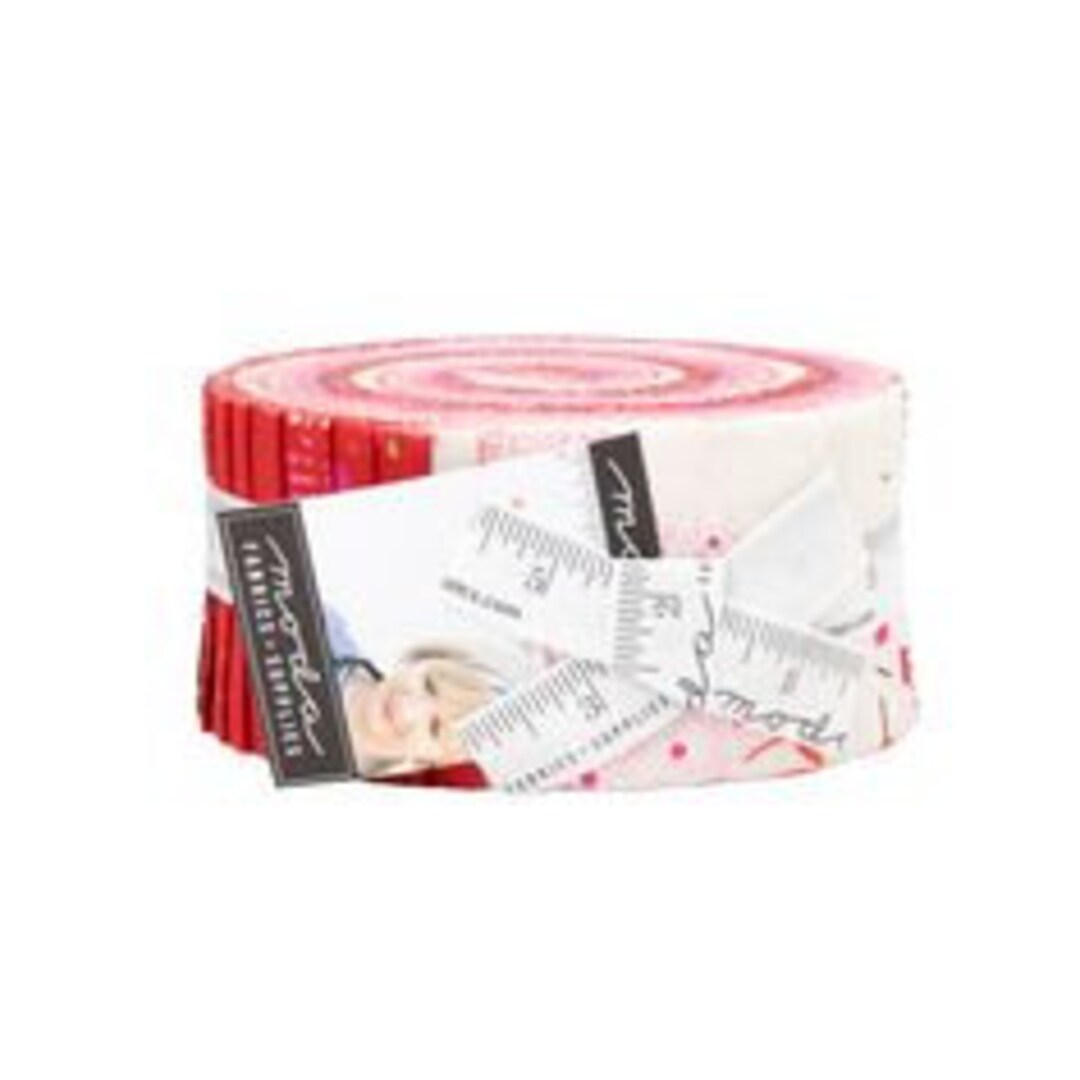 Just Red Jelly Roll Zen Chic - Moda - Out of Print - Rare - Precut ...