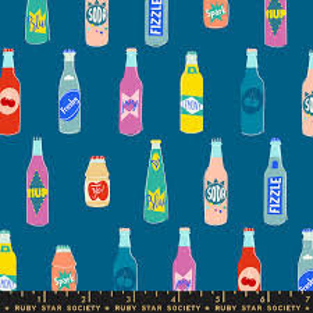 POP! 15x44" Ruby Star Society Bottles Blue Raspberry Soda Pop off ...