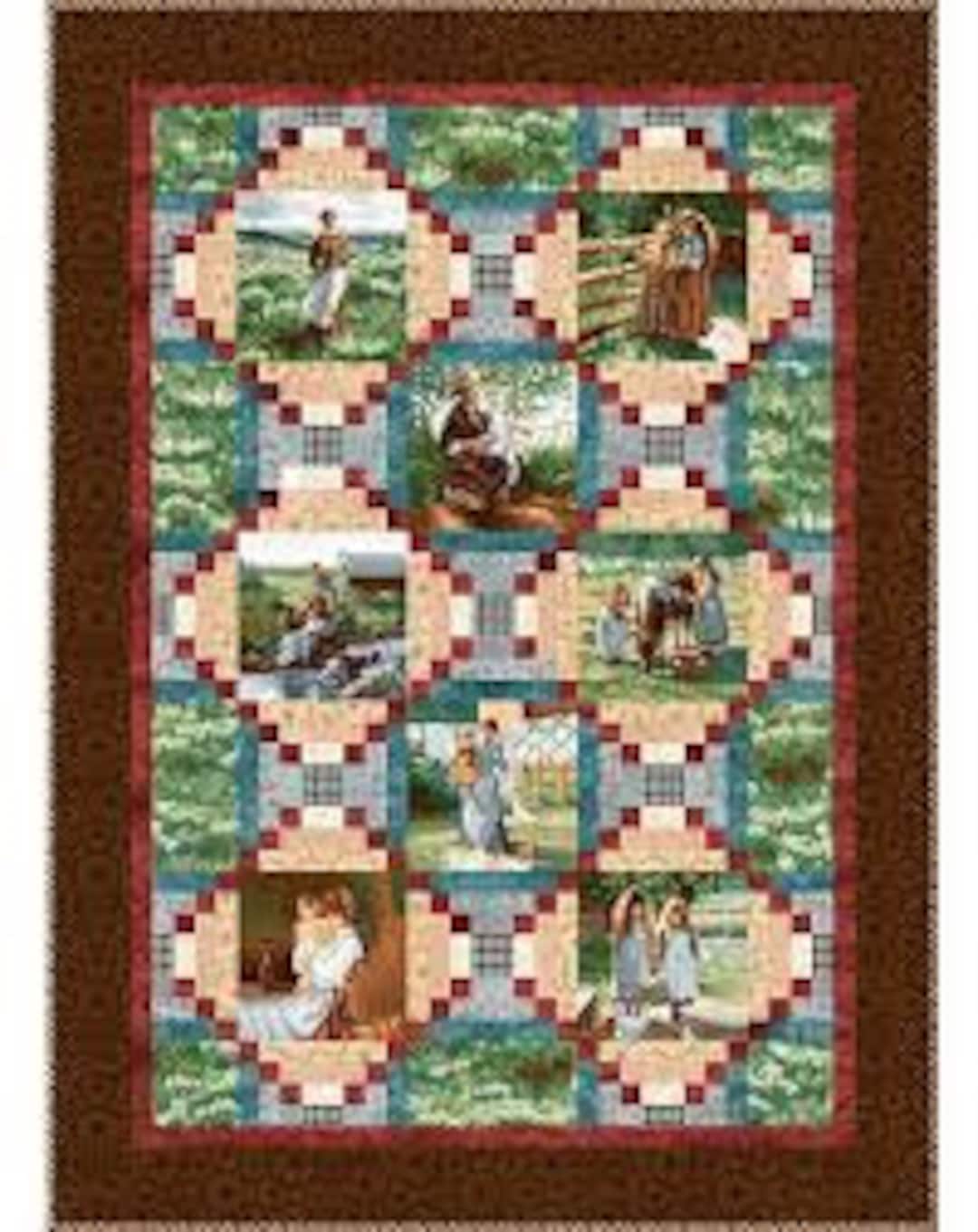 Courting Autumn Quilt Kit With BACKING Maywood Studios Pioneer Spirit ...