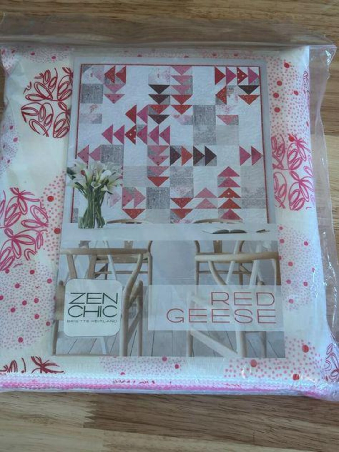 Red Geese Quilt Kit 65x65" Just Red Fabric Zen Chic Moda OOP Cotton - Etsy