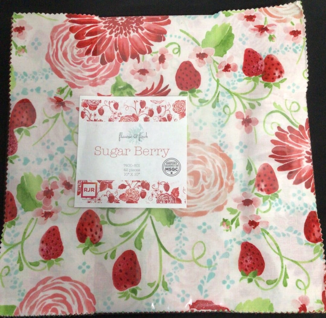 Sugar Berry Layer Cake FLAURIE & FINCH 10" X 10" Quilting Squares 42 ...