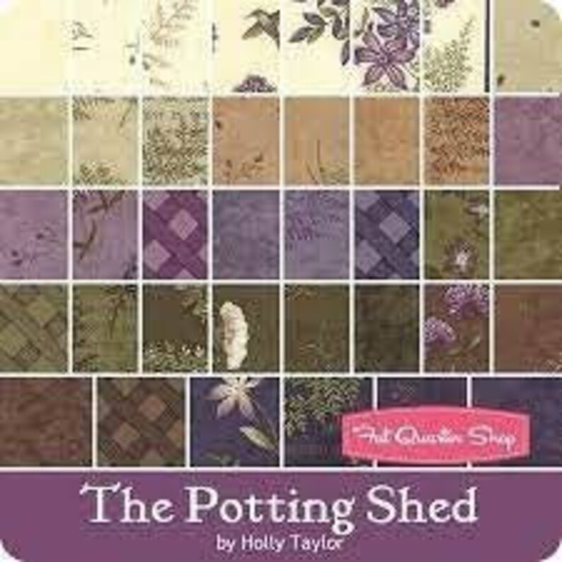The Potting Shed Quilt Kit 60x68" Holly Taylor Moda OUT OF PRINT Fabric ...