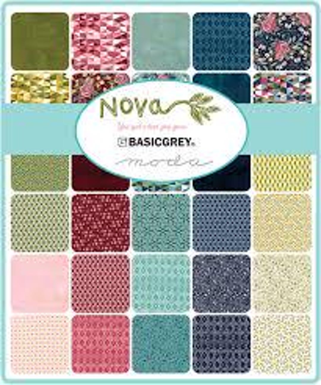 Nova Jelly Roll by Basicgrey Moda OUT OF PRINT Precut Cotton Fabric Strips - Etsy