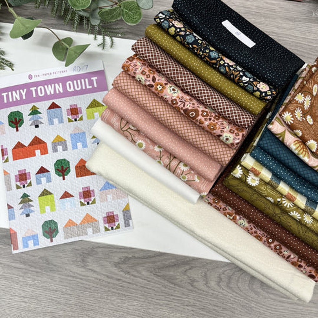 Quaint Cottage Moda Tiny Town QUILT KIT 62x70 Pen and Paper Quilt ...