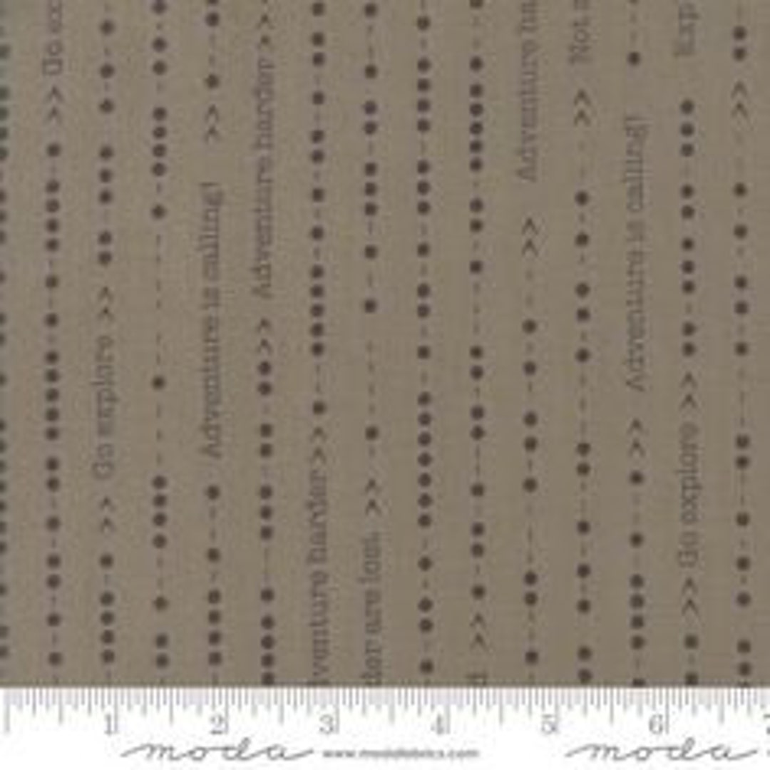 Adventures 1/2 Yard Amy Ellis OUT OF PRINT Moda 100% Cotton Words ...