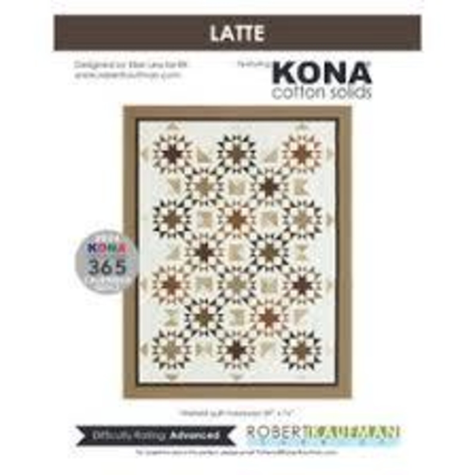 Latte Quilt Kit 59x76" Robert Kaufman Kona Solids. Includes Pattern ...