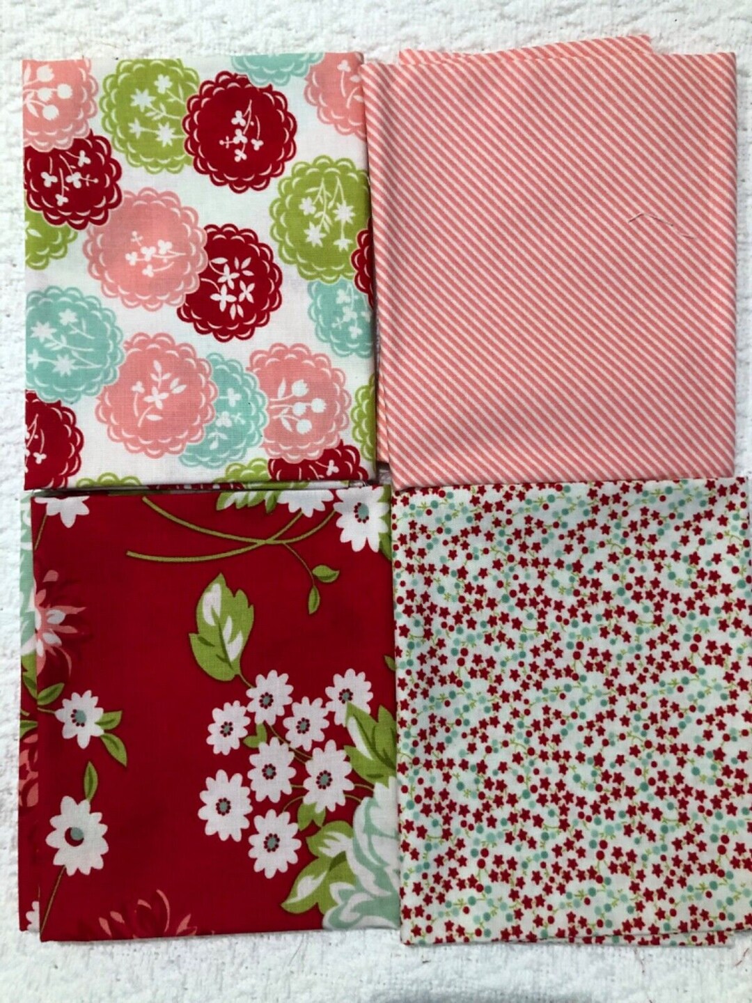 Scrumptious Bonnie Camille 4 Fat Quarters Fabric Moda Sew Quilt OOP - Etsy