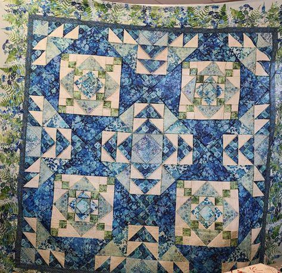 Haven Harmonious Quilt Kit Blue in the Beginning Fabrics 83 1/2" X 83 1/2" - Etsy
