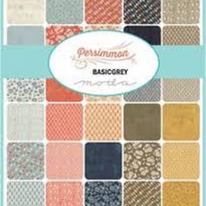 Persimmon 1/2 Yard Basic Grey - Moda - Out of Print - Cotton Fabric - Etsy