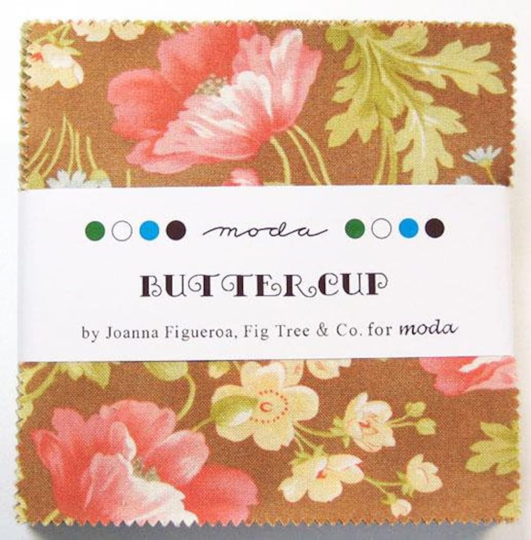 Buttercup Charm Pack Fig Tree & Co. Moda Fabrics - Rare! - 42 Five Inch ...