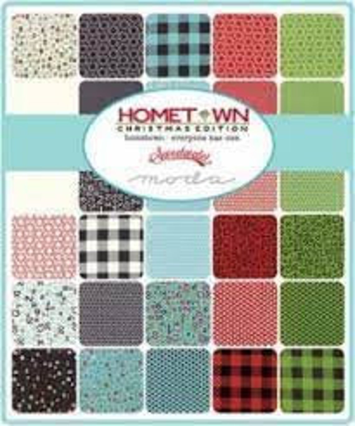 Hometown Christmas Layer Cake Sweetwater Moda OUT OF PRINT 42 Ten Inch ...