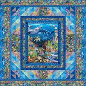 Calypso II Blue Quilt Kit 75x83" Includes BACKING Jason Yenter in the ...