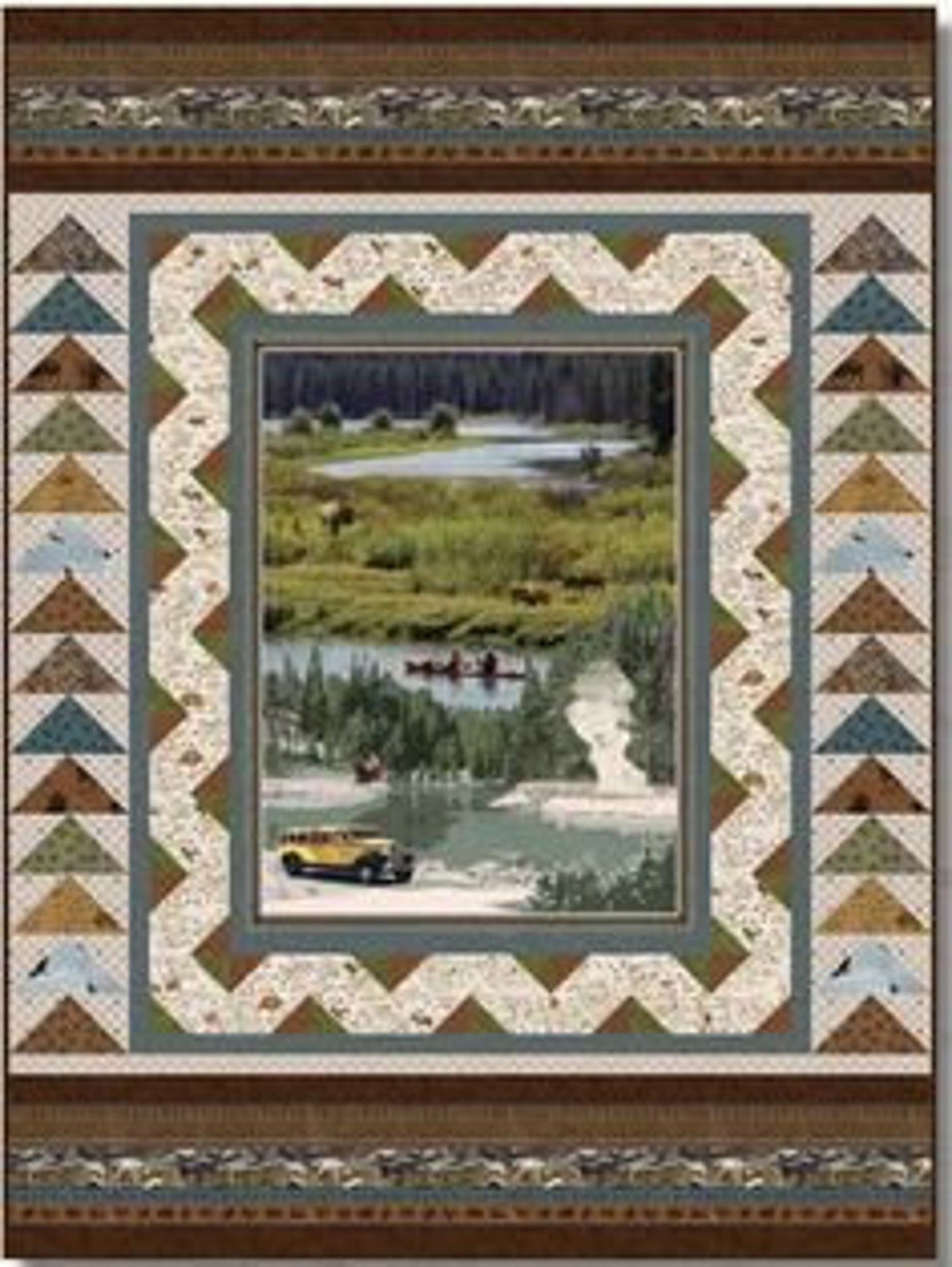 Yellowstone Quilt Kit 46x62" Henry Glass Cotton Fabric - Etsy