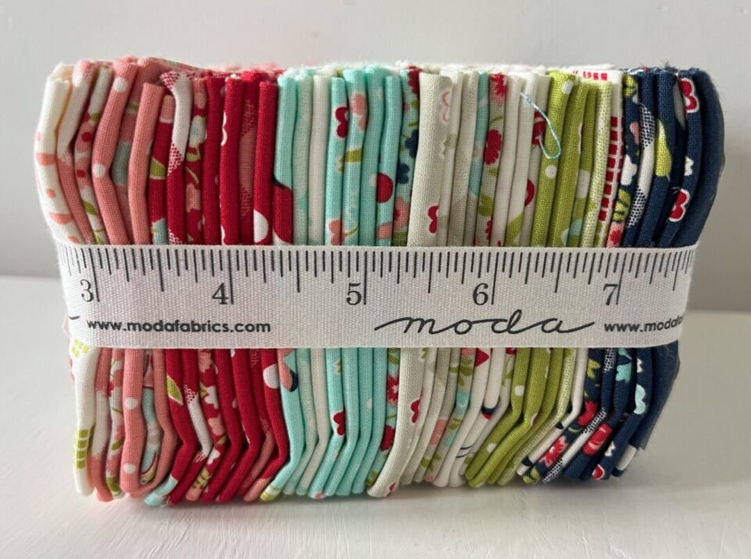 Vintage Picnic Fat Eighth Bundle 40 Pcs Bonnie and Camille Moda Rare Out of Print Precut Cotton ...