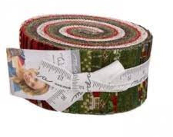 Winter Village Jelly Roll 40 2.5 Strips Basic Grey Moda Out of Print Precut Cotton Fabric - Etsy