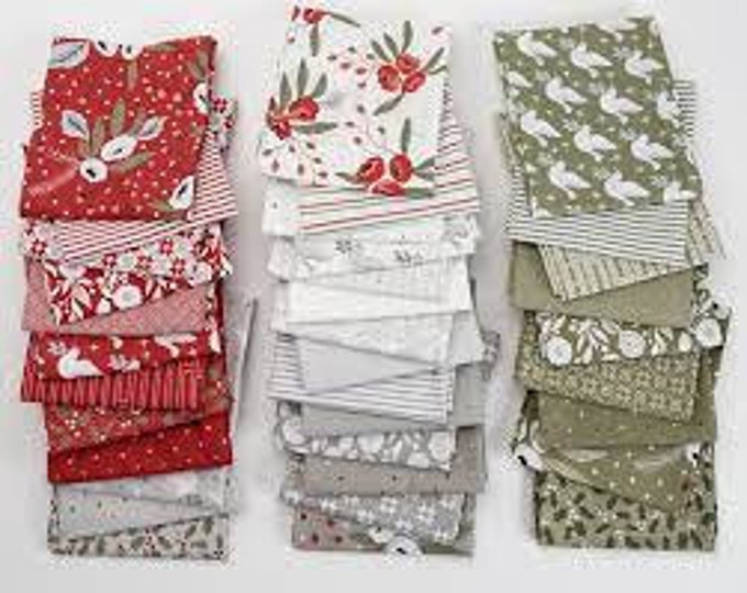 Christmas Morning Fat Quarter Bundle 35pc Lella Boutique Moda ...